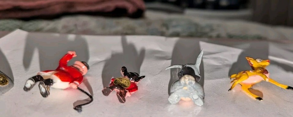 VINTAGE 1961 MARX DISNEYKINS Dumbo, Ringmaster, Timothy, Bambi, Thumper ...