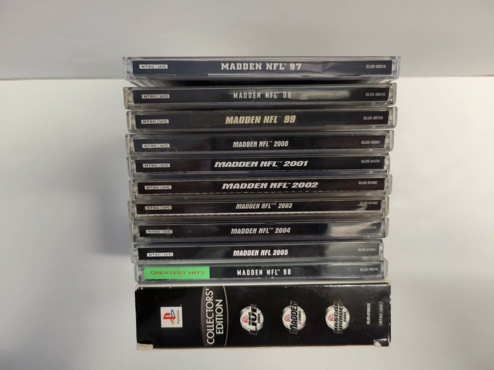 Madden NFL Full PS1 Set (Sony PlayStation 1) CIB Complete Bundle Lot of ...