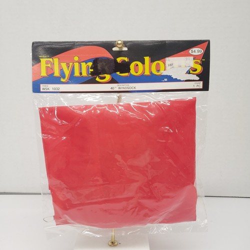 Vintage Flying Colors Wind Socks Flag 40” Long 1980’s Red or Yellow ...