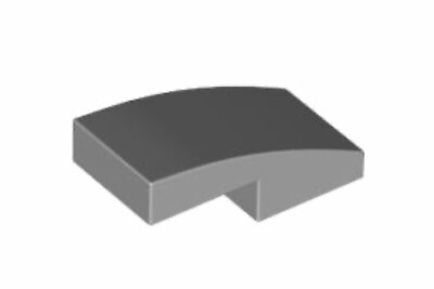 LEGO 4 x Light Bluish Grey Slope, Curved 2 x 1 x 2/3 [ 11477 ] new ...