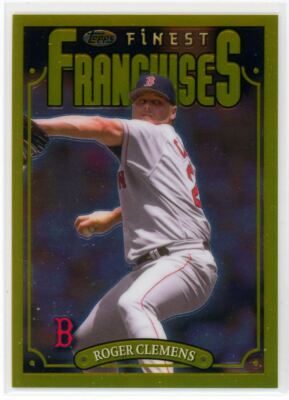 2023 Topps Finest Flashbacks Gold Rare Roger Clemens Red Sox #189 | eBay