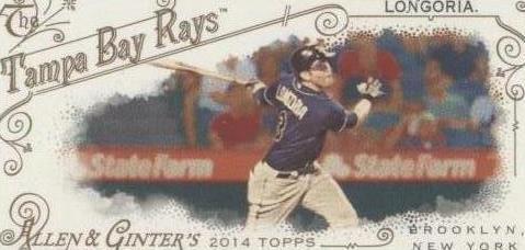 2014 Topps Allen & Ginter's - Evan Longoria #288 Mini Allen & Ginter ...