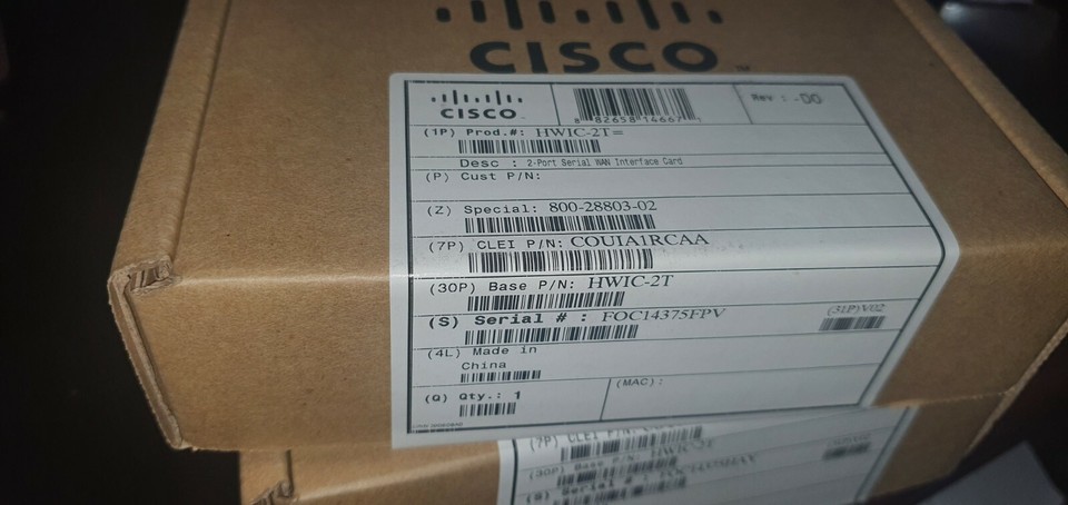 NEW SEALED BOX PACKED CISCO HWIC-2T 2 PORT SERIAL CARD | eBay