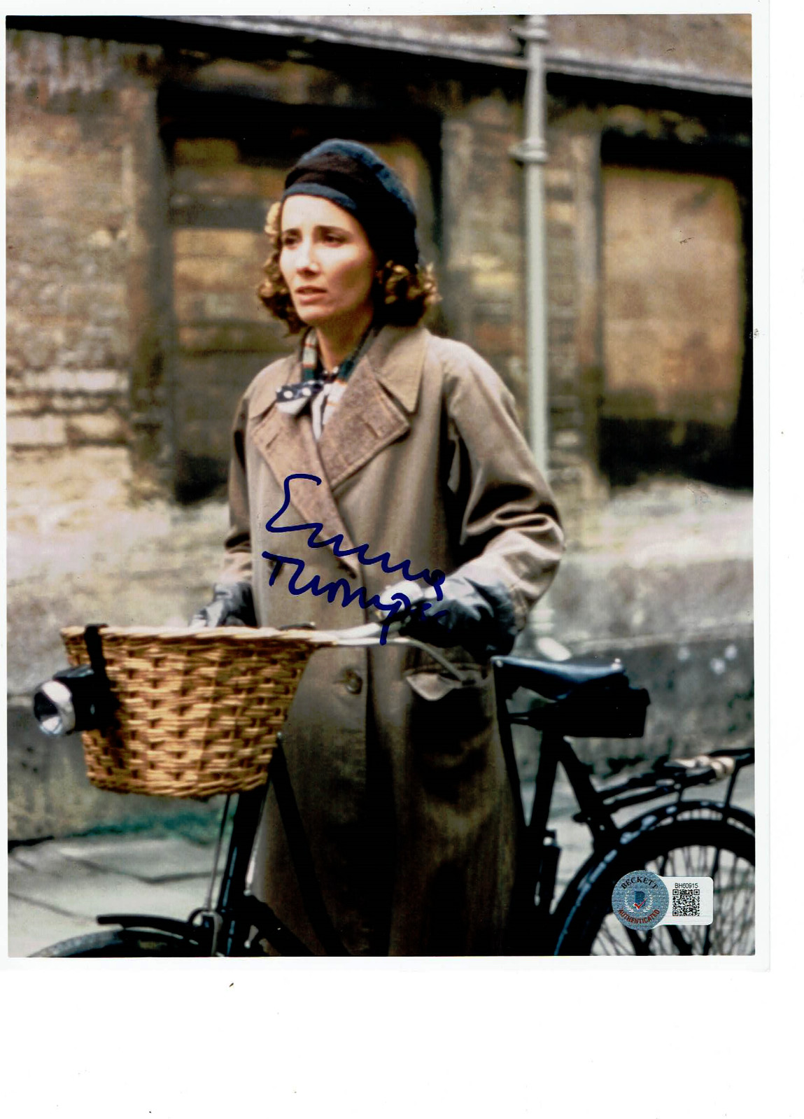 Harry Potter actress Emma Thompson autographed 8x10 color photo beckett ...