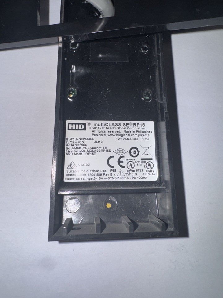HID multiCLASS SE card Reader RP15 MCLASSRP15E Black | eBay