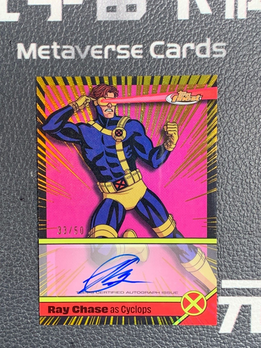 2025 Topps Finest Marvel X-MEN Auto Gold /50 Cyclops SSP Ray Chase | eBay