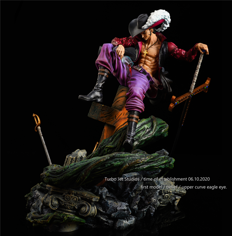 One Piece Dracule Mihawk Statue GK Resin Model GK Turbo Jet Studios ...