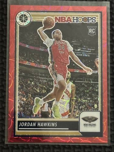 Jordan Hawkins 2023-24 Panini NBA Hoops Premium Stock Red Scope Prizm ...