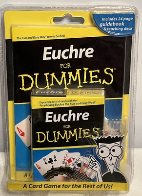 Euchre For Dummies Teaching Deck + 24 Pages Guidebook Card Game New In ...