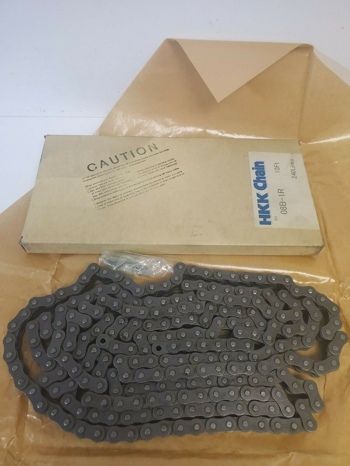 10 Feet HKK Roller Chain With Connector 240 Links 08b-1r for sale ...