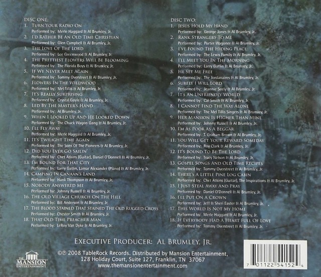 Sings 36 Gospel Classics * by Albert E. Brumley, Jr. (CD, 2008, 2 Discs ...