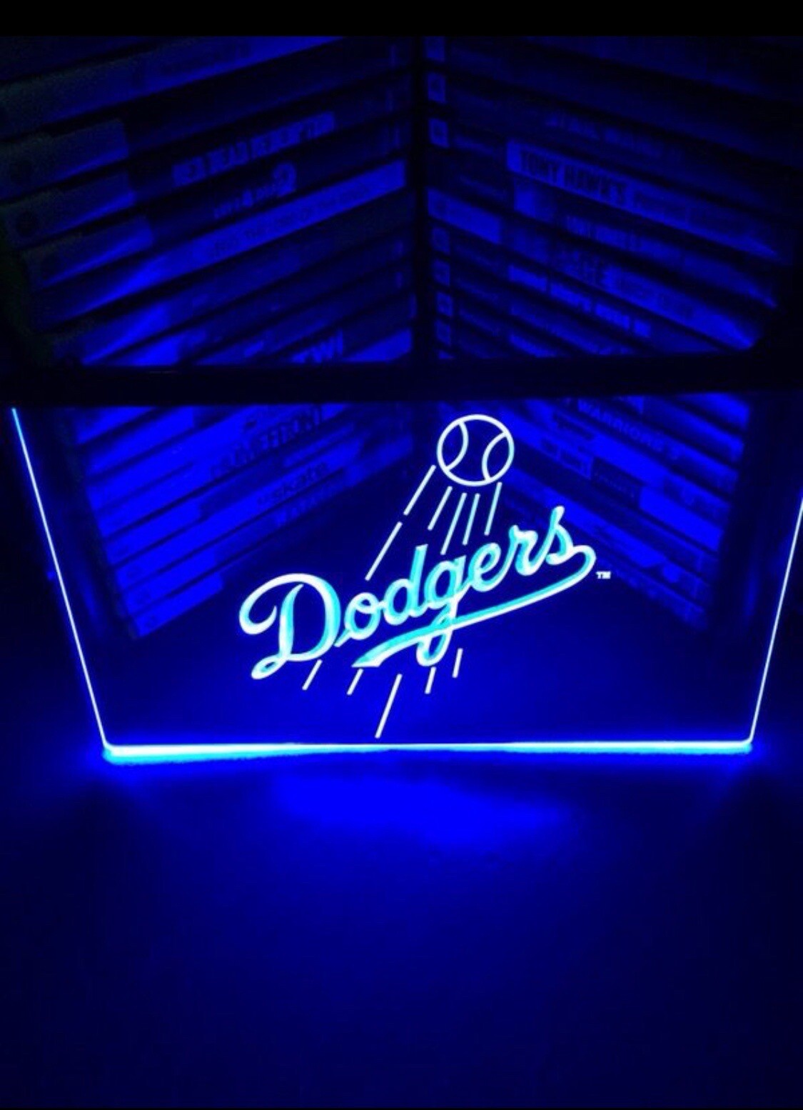 LOS ANGELES DODGERS LED NEON BLUE LIGHT SIGN 8x12 | eBay