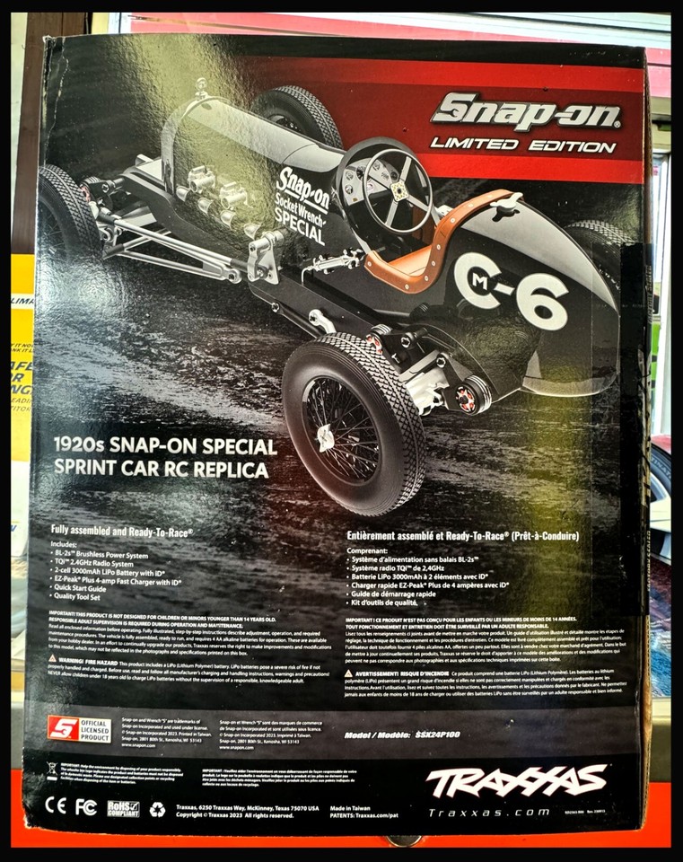 Snap On Traxxas Limited Edition 1/10 1920 Replica RC Sprint Car Snap-On ...