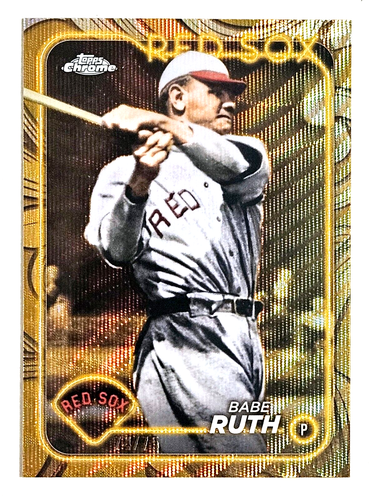 2024 Topps Gilded Collection - Babe Ruth #3 Gold Wave Refractor /75 for ...