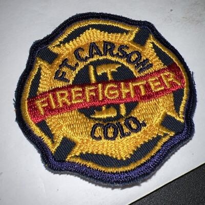 Fort Carson Firefighter Colorado IAFF Fire Patch NEW | eBay