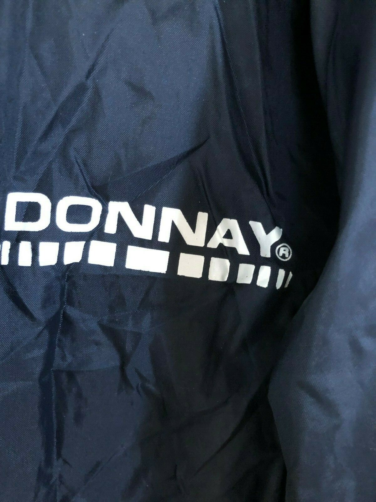 DONNAY Mens Navy Lightweight Concealed Hood Zipped Cagoule Size XS ...