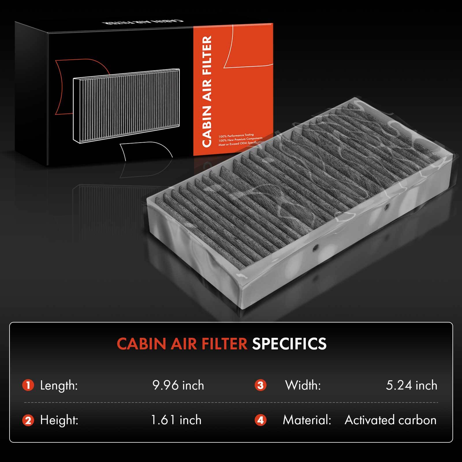 2x Activated Carbon Cabin Air Filter for Mercedes-Benz GL450 GL550 ...