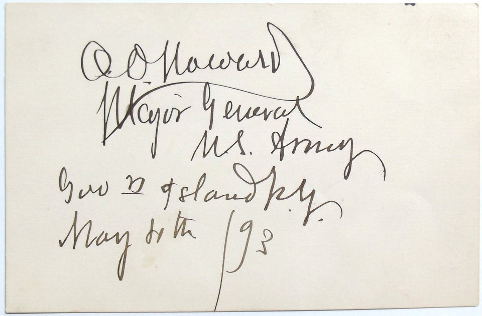 General Oliver O. Howard MOH Union General Civil War Autograph ''Rare ...