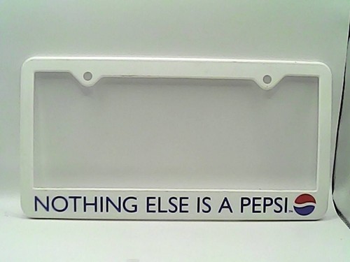 Nothing Else Is A Pepsi License Plate Frame | eBay