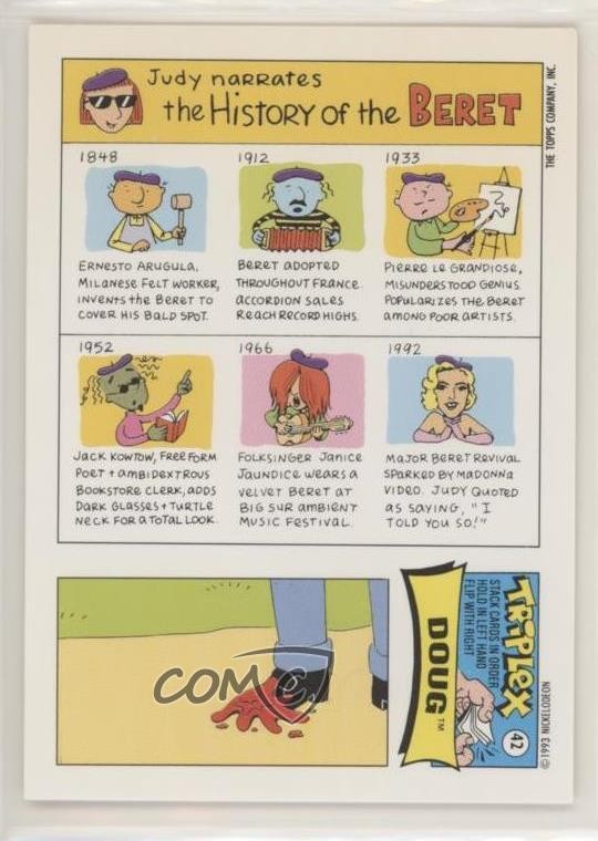 1993 Topps Nicktoons Doug Keep Out! #42 1g9 | eBay
