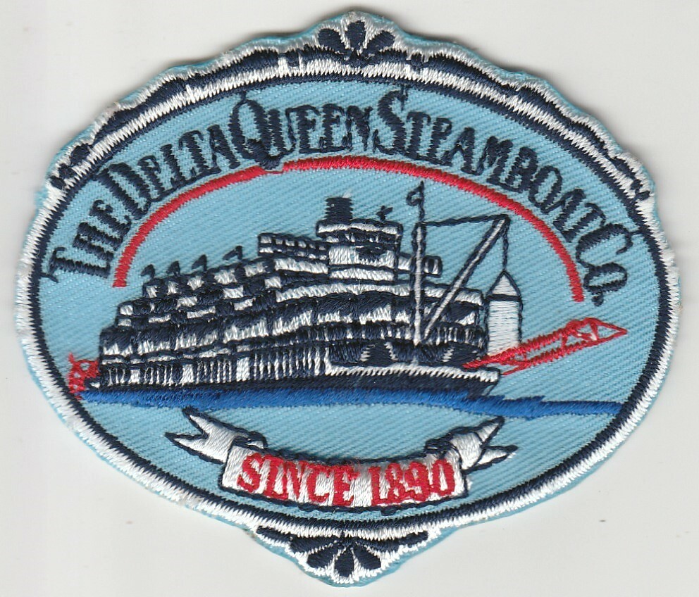 Patch: 3 1/8 x 2 3/4 inch - Delta Queen Steamboat Co. Since 1890 | eBay