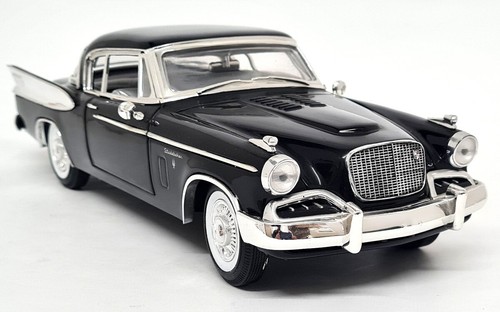 Anson 1/18 - Studebaker Golden Hawk 1957 Black Diecast Scale Model Car ...