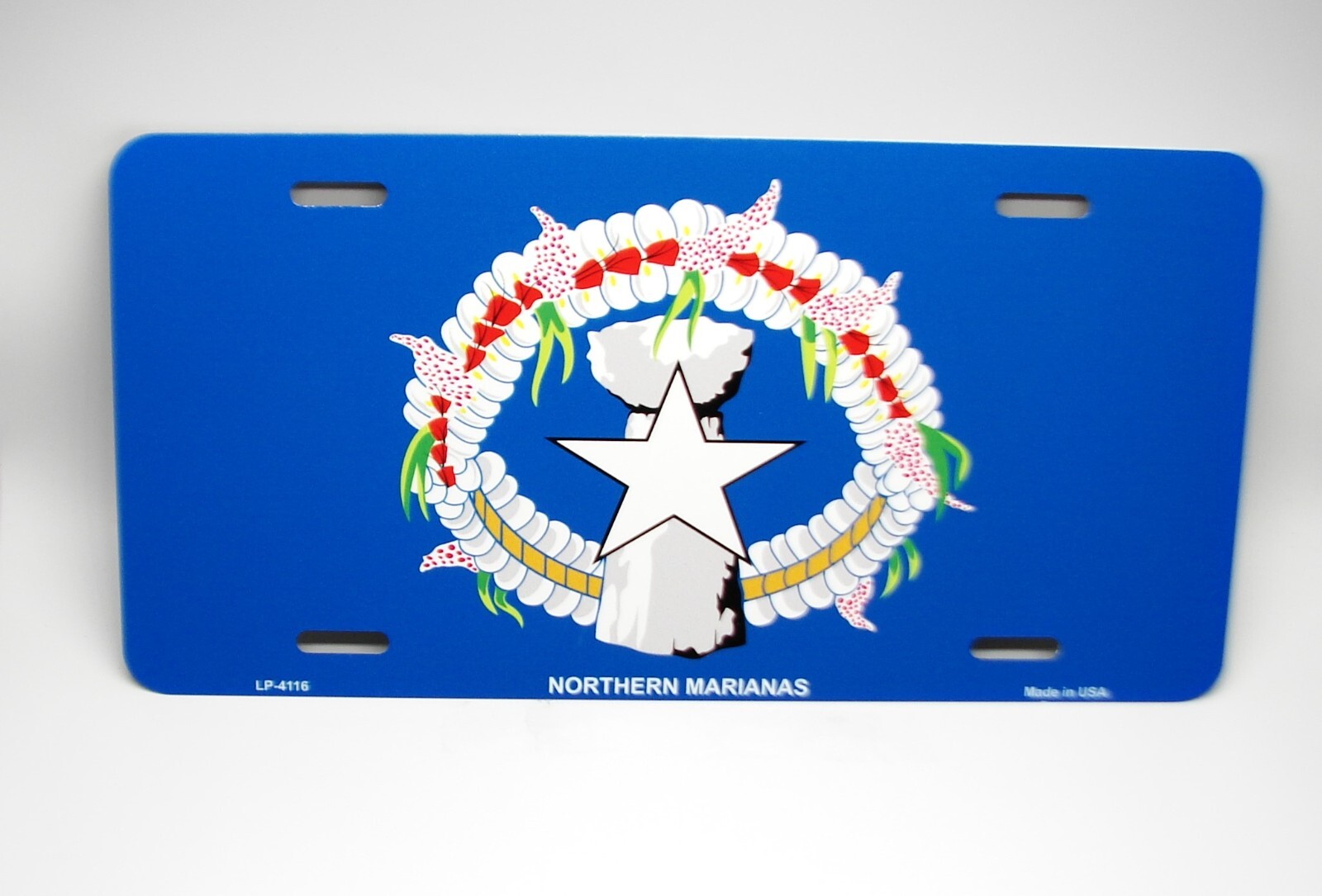 NORTHERN MARIANA ISLANDS FLAG METAL CAR NOVELTY LICENSE PLATE AUTO TAG ...