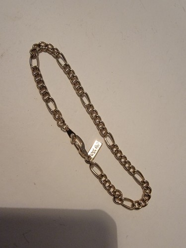 18k GP Stamped Gold Plated Chain Cuff Bracelet Tennis | eBay