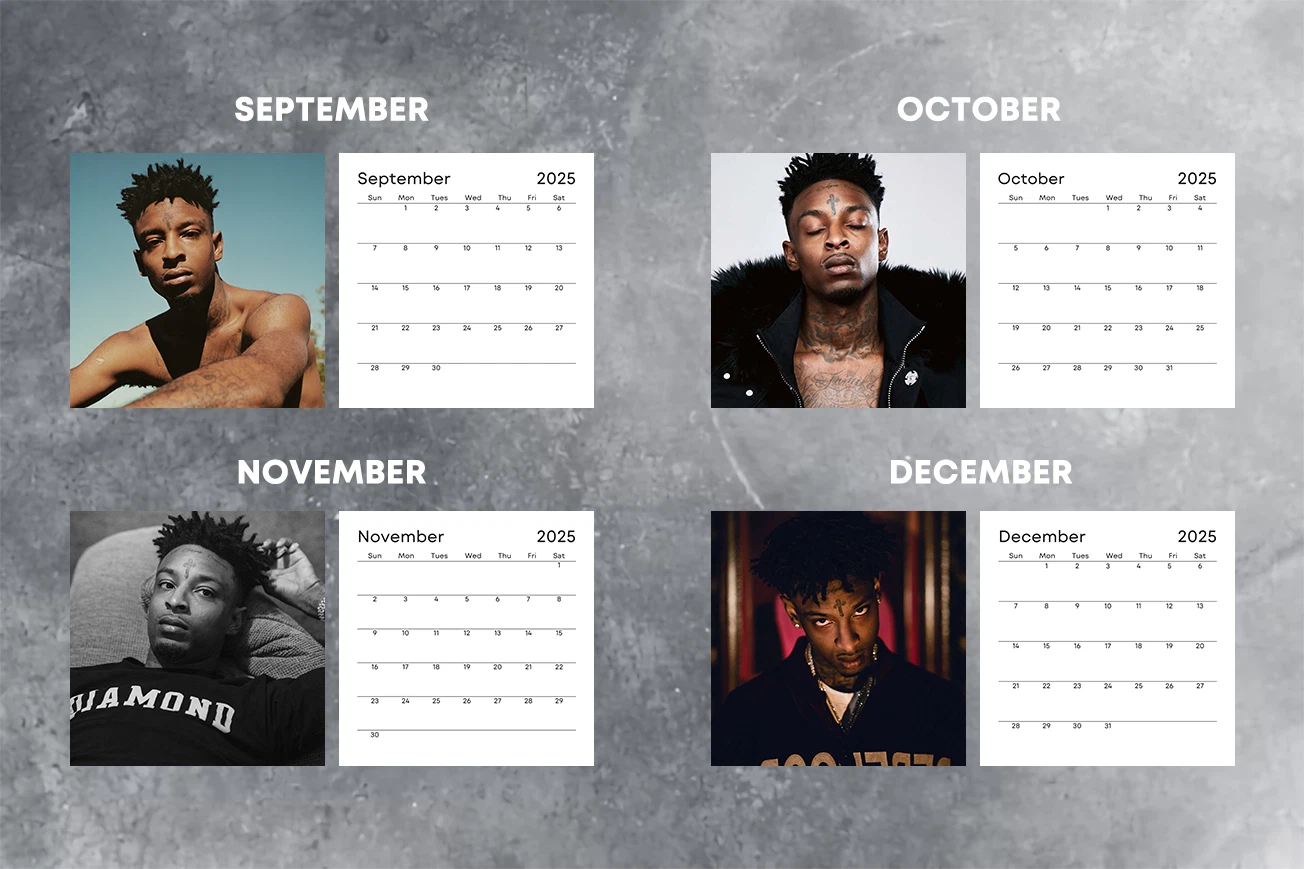 21 Sav.age 2025 Wall Calendar – Iconic Celebrity Photos, Perfect for ...