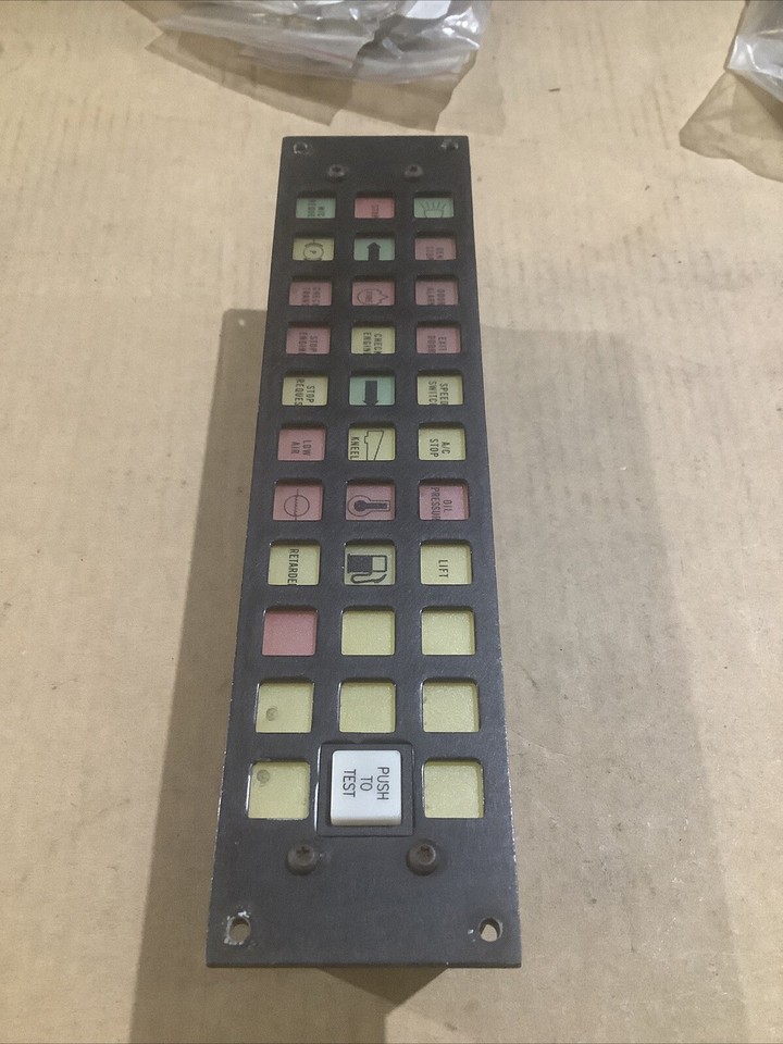 Prevost Nova Bus Idiot Dash Light Bar Panel G9007655-USED | eBay