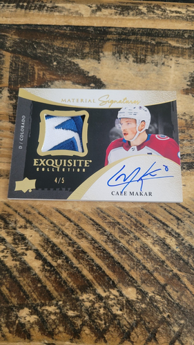 2024-25 Exquisite Collection Material Signatures Cale Makar Patch #esm ...