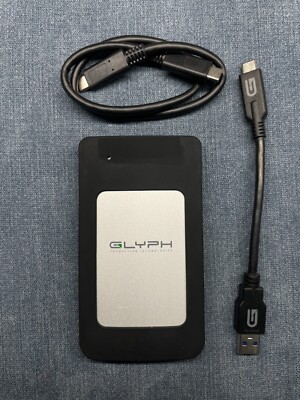 Glyph Atom Raid 2000. 2TB SSD - silver - RAID-0 USB-C / Thunderbolt | eBay