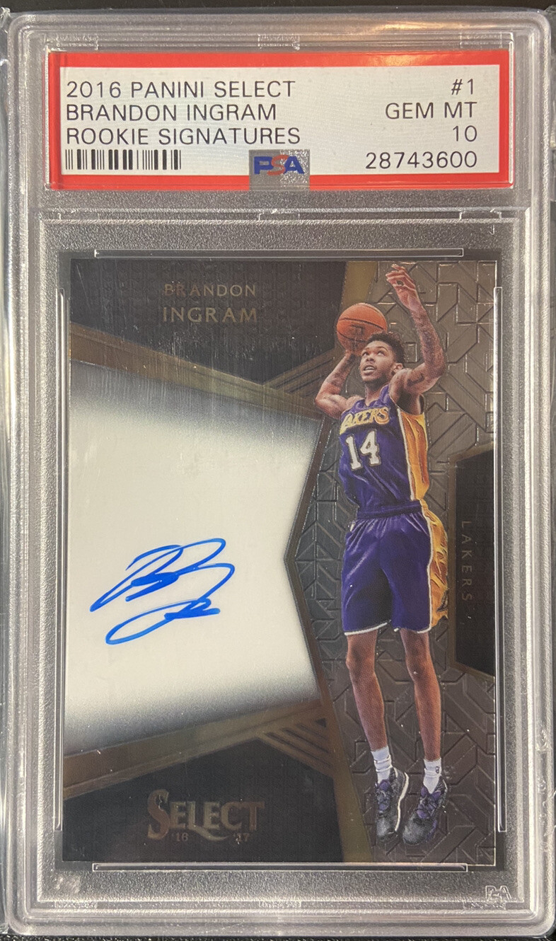 2016-17 Panini Select - Rookie Signatures #1 Brandon Ingram /299 (AU ...