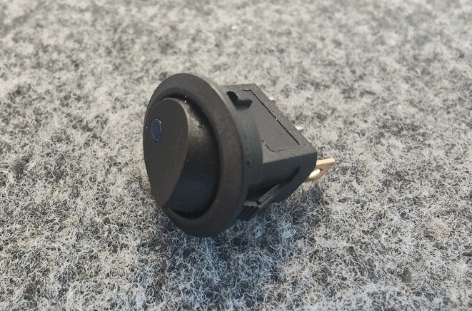 Campervan 12v Rocker Switch with Blue LED Light, Motorhome Caravan ...