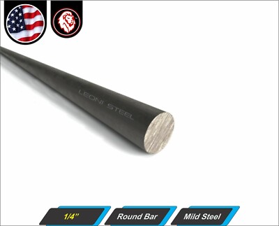 (X4) 1/4" Metal Round Bar - Steel Rod - Mild Steel - 60" inch (5-FT) | eBay