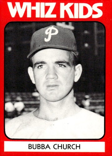 1980 TCMA 1950 Philadelphia Phillies Whiz Kids #0011 Bubba Church | eBay