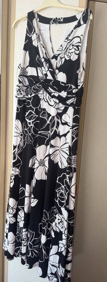 Kaliko Women's Black And White Maxi Dress Size 18 | eBay UK