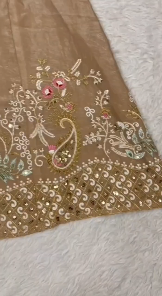 Elegante fertige gerade Hose für Frauen Premium Natur Krepp Stoff Sequenz | eBay