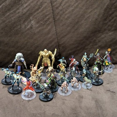 Dungeons And Dragons Pathfinder Minis Lot RPG Table Top Game Miniatures ...