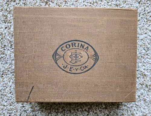 VINTAGE Corina Larks Wood Cigar Box Extra Mild Dovetail 15 Cent | eBay