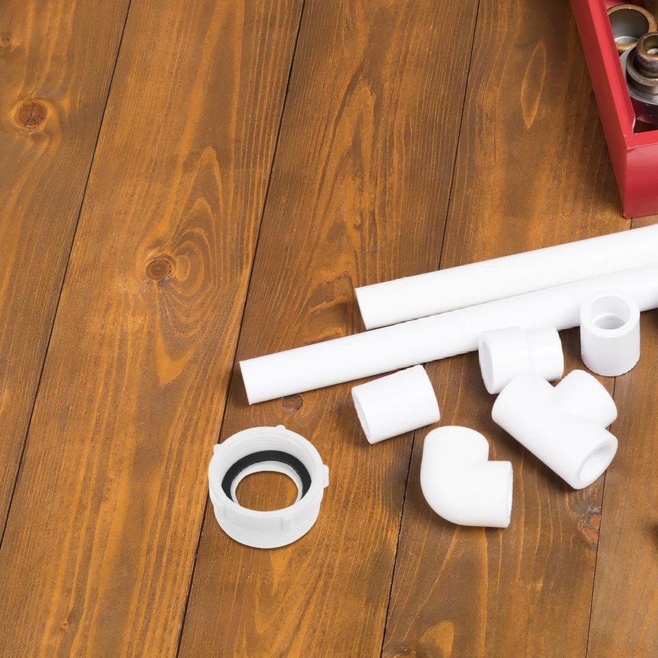 4pcs Kitchen Sink Drain Pipe Adapter: Waste Outlet Male Female Thread ...