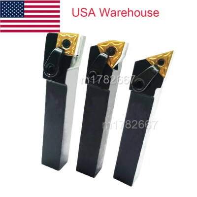 16mm Left hand turning tool holder + 3-piece turning insertion | eBay