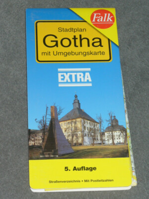 Falk Stadtplan Autokarte * GOTHA * extra 5. Auflage * sehr guter ...