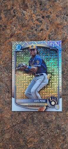 2025 Bowman Chrome 1st Luis Pena Mega Box Mojo Refractor #BCP-38 ...