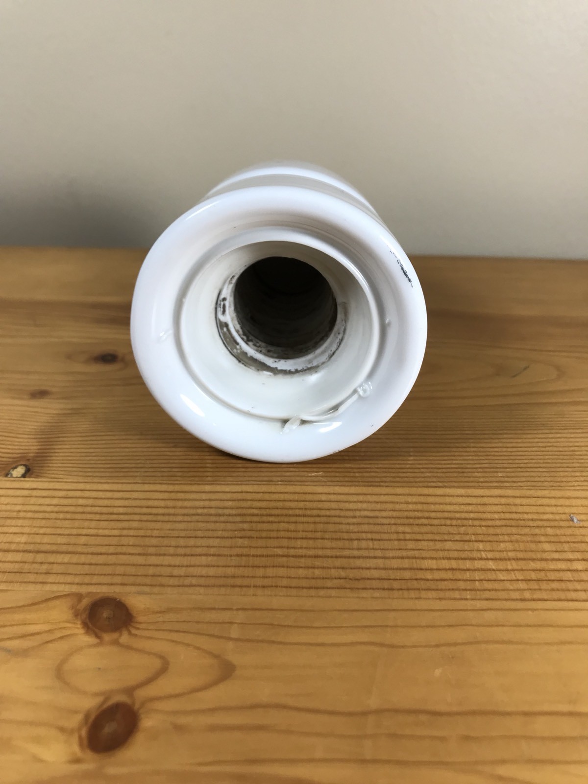 Vintage White Porcelain C.P.R. Insulator Ceramic Electrical Threaded ...