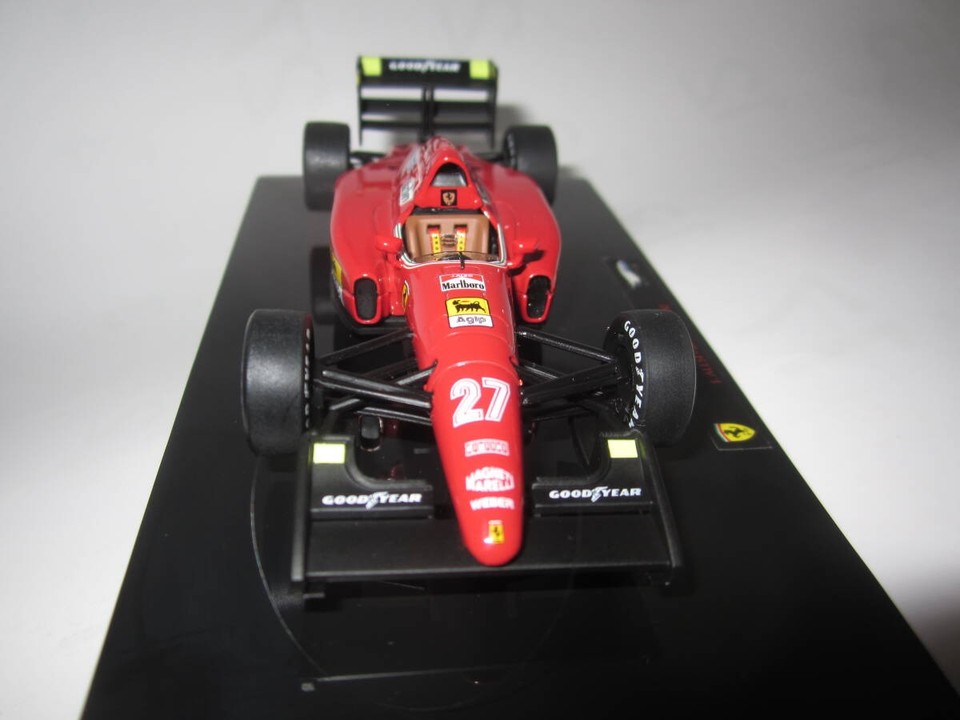 Mattel Hot Wheels Elite 1 43 Ferrari F92A 1992 Spain GP No. 27 Jean Alesi car Ma | eBay
