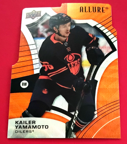 2021-22 KAILER YAMAMOTO Orange Slice Edmonton Oilers #29 UD Allure | eBay