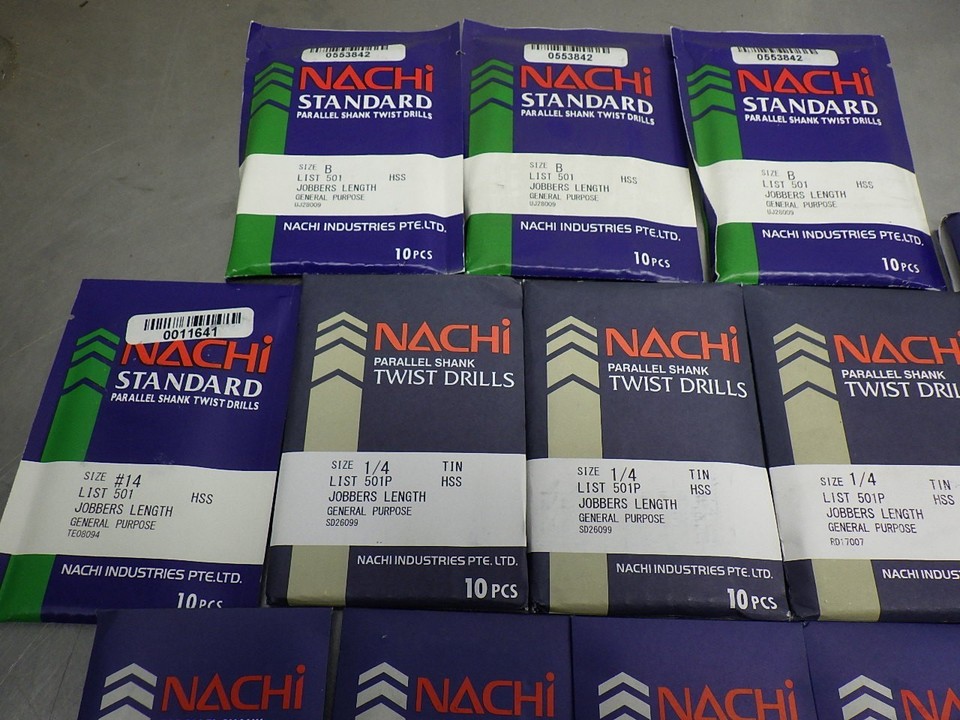 Lot of 230 NEW! Assorted NACHI HSS Twist Drills (As Shown) | eBay