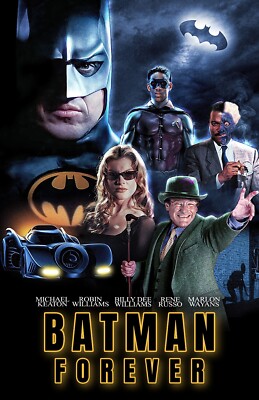 Batman Forever Movie Poster | Val Kilmer | 11x17 | 1995 | NEW | USA | eBay