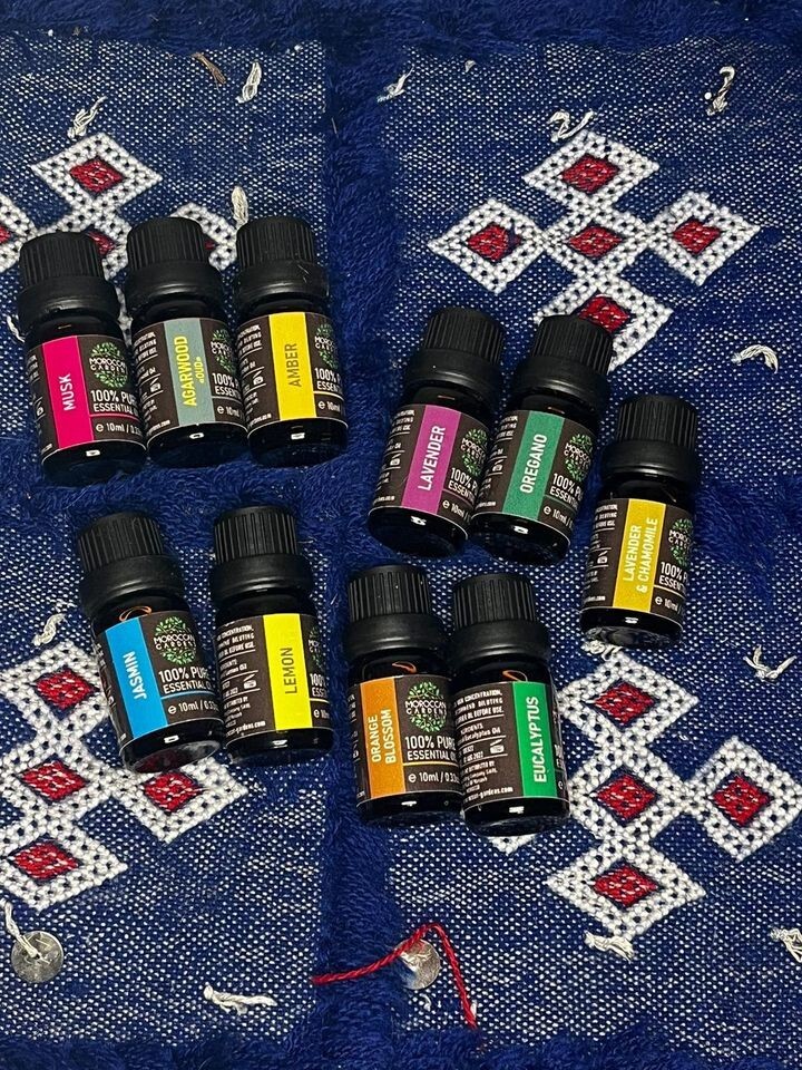 Moroccan Essential Oils Set 10 senses 100% Pure 0.33fl.oz (10ml) | eBay
